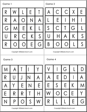 Game: Search a Word 5 x 5 (sets) – Abcteach