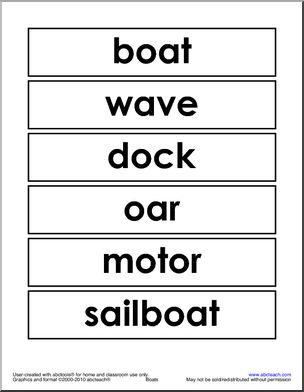 Boats & Sailing – Abcteach