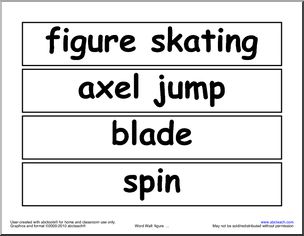 Word Walls: Olympics: Figure Skating – Abcteach