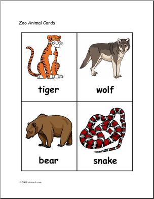 Flashcards: Endangered Animals (primary/elem) – color – Abcteach